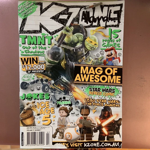 KIDS MAGAZINE K-ZONE Vol 17 No 7 Mag Of Awesome Video Game Guide Aug ...