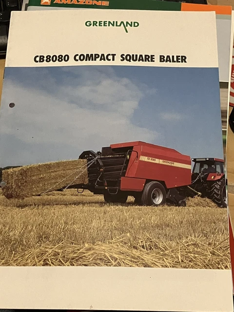 GREENLAND CB 8080 big square baler tractor brochure Vicon Massey ...