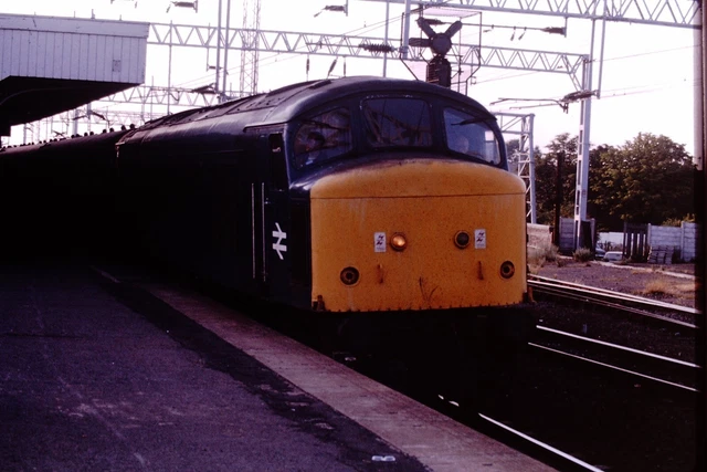 1980S BRITISH RAIL BR Diesel Loco Birmingham New St Railway Slide 1814 ...