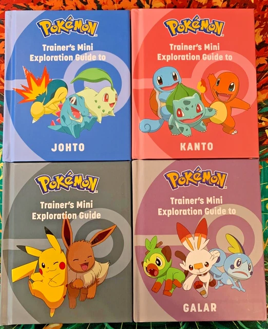 POKEMON BOOK LOT Trainer's Mini Exploration Guide Kanto Johto Galar ...