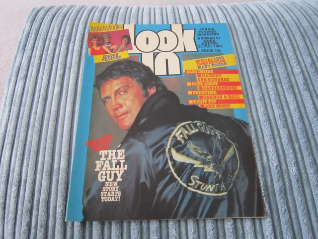 LOOK IN COMIC, Magazine ,The fall guy cover, July 31st 1982 £6.50 ...