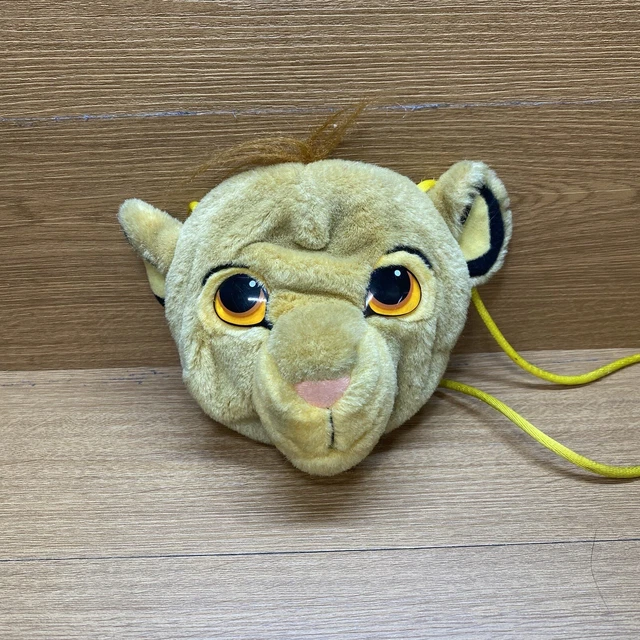 RARE VINTAGE THE Lion King Disney Store SIMBA Head Face Plush Fanny ...