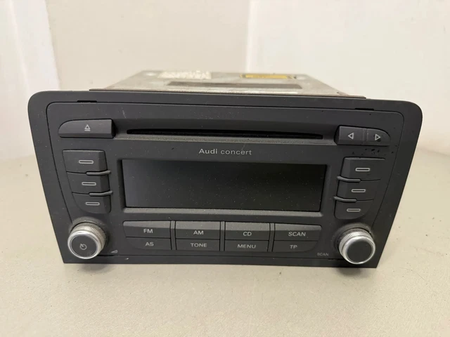 AUDI A3 8P Radio CD Player Original concert 8P0035186G mit Code EUR 49,95 - PicClick DE