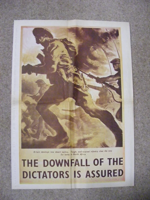 WW2 GENUINE “DOWNFALL of Dictators” poster.. WW2 Propaganda £65.00 ...