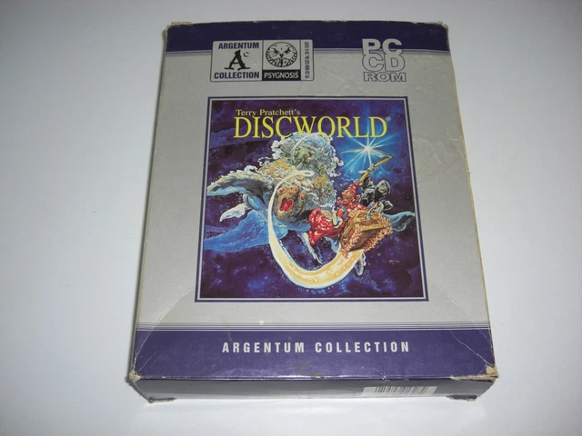 DISCWORLD 1 PC Cd Rom Terry Pratchett's DISC WORLD Argentum BIG BOX ...