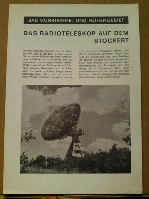 DAS RADIOTELOSKOP AUF dem Stockert - Bad Münstereifel - Faltblatt ...