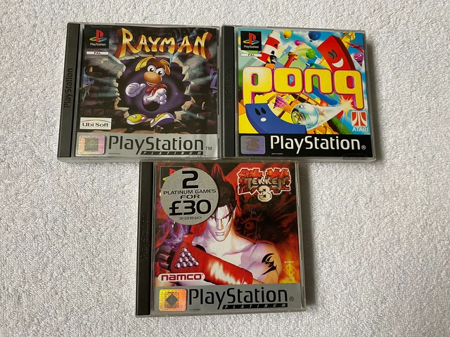 SONY PS1 GAMES Bundle, Tekken 3, Rayman, Pong, Sony Playstation 1, PAL ...