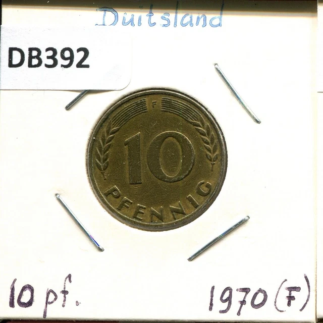 10 PFENNIG 1970 F WEST & UNIFIED GERMANY GERMANY Coin #DB392.D £2.36 ...