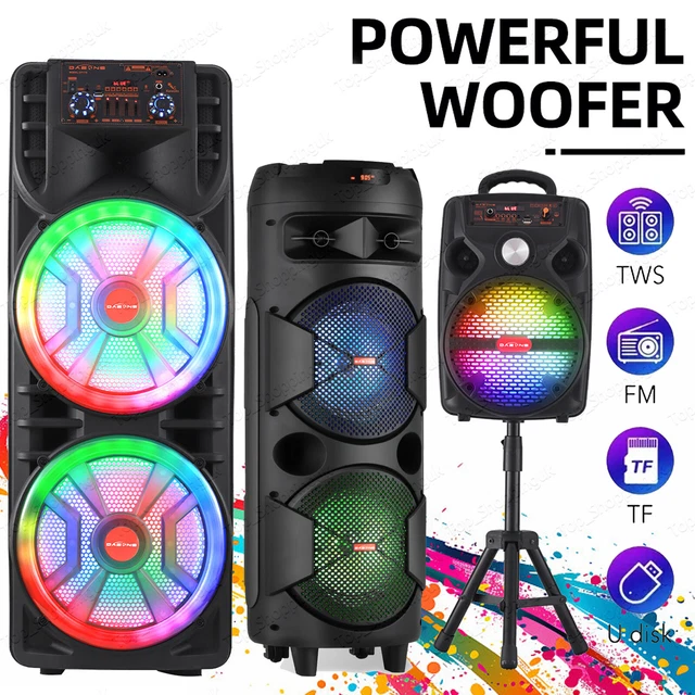 WIRELESS PORTABLE PARTY Speaker Loud Sound Stereo Bass Karaoke Machine ...