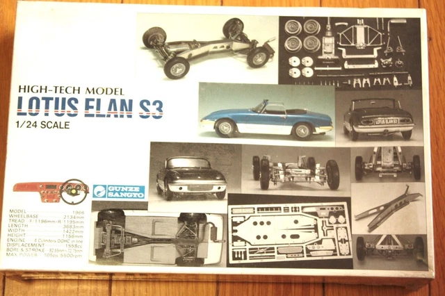 1/24 SCALE GUNZE LOTUS ELAN S3 HIGH-TECH MODEL kit. £94.85 - PicClick UK