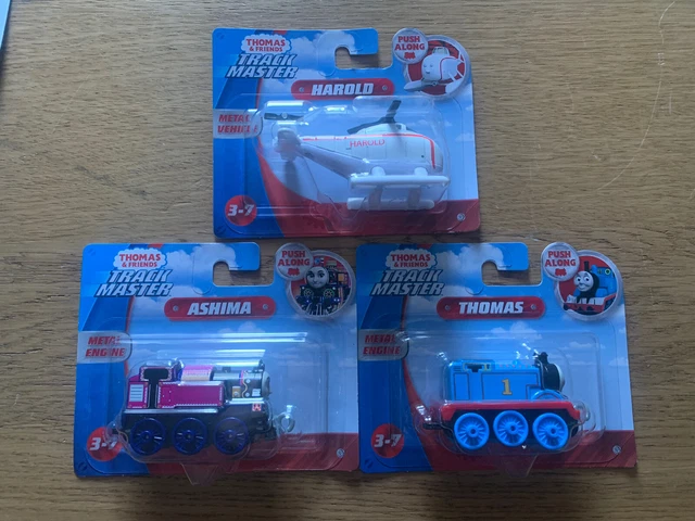 THOMAS & FRIENDS Trackmaster Push Along Train Engine Die Cast harold ...