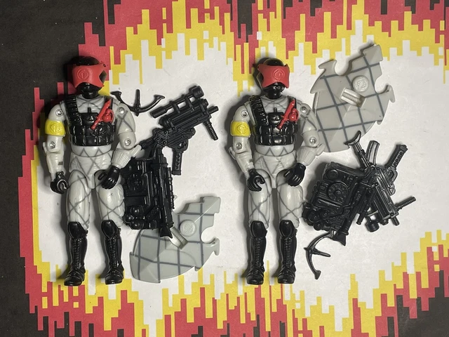 X2 BLACK MAJOR Custom Gi Joe Cobra Gray Python Patrol Alley Viper 3.75 ...