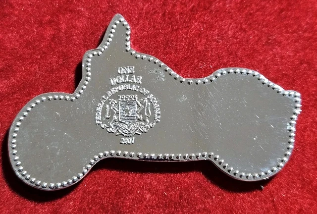 SOMALIA 2007 $1 Dollar Blue Motorbike Motor Cycle Bike Design Shaped Coin UNC £14.99 - PicClick UK