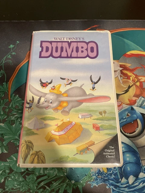1985 FIRST RELEASE Dumbo VHS Walt Disney Black Diamond Classics Pink ...