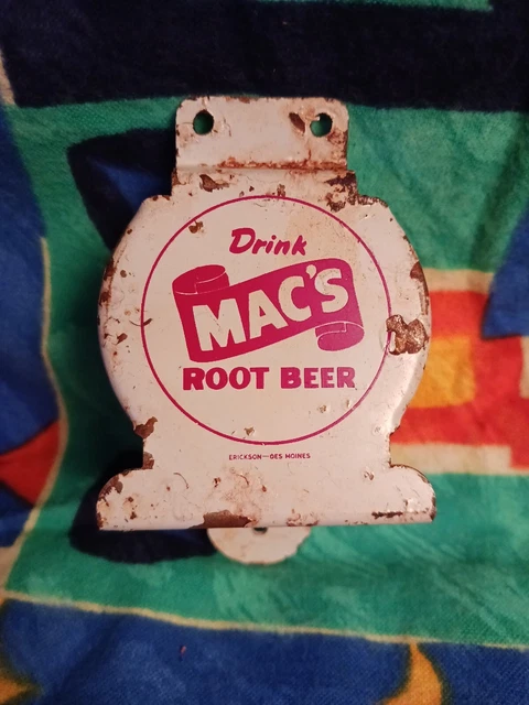 VINTAGE DRINK MAC'S Root Beer Metal Bottle Opener Soda Pop Advertising ...