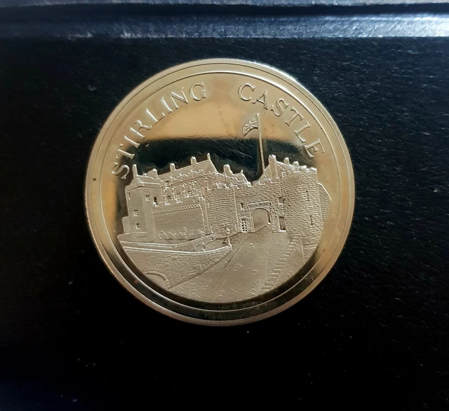 STIRLING CASTLE SCOTTISH Development Tower Mint Silver Nickel Coin and ...