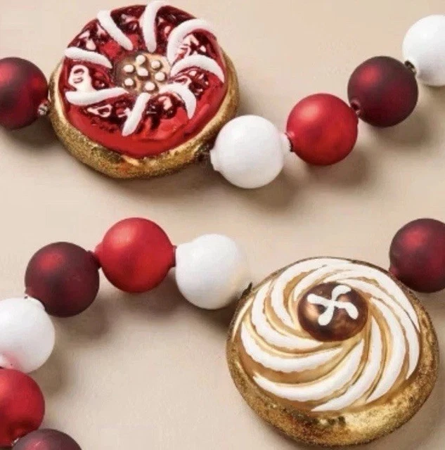 JOHN DERIAN FOR Target 2025 Free Ship Garland Cookie Garland Peppermint ...