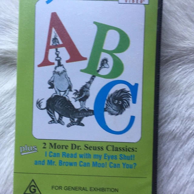 VINTAGE DR. SEUSS ABC VHS Dr Seuss Vhs Vintage Childrens Movie VHS 90s ...