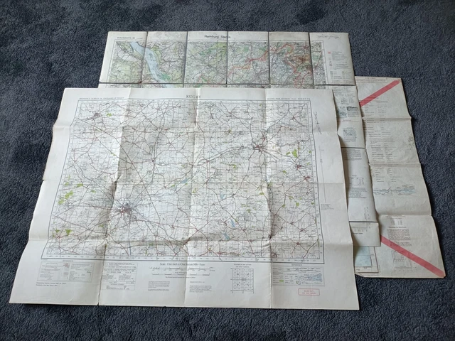 WW2 GERMAN MAPS And 1 British Map EUR 23,06 - PicClick IT