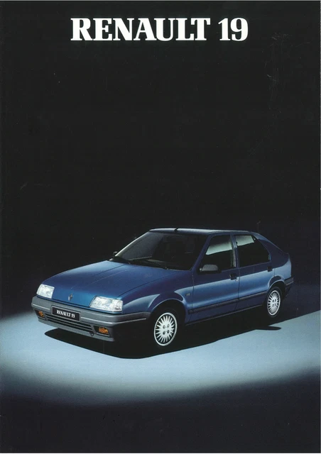 CATALOGUE PROSPEKT BROCHURE Renault 19 phase 1 1989 CH Fr EUR 5,00 ...