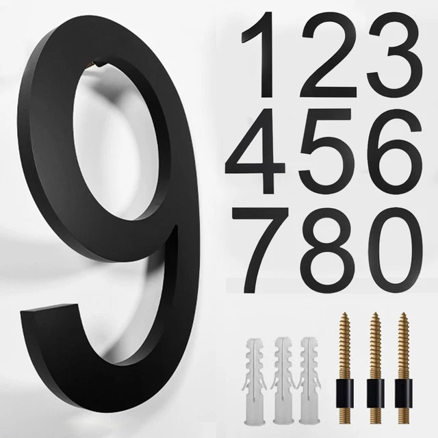 GARDEN DOOR MODERN House Numbers 8" Floating House Number Number with ...
