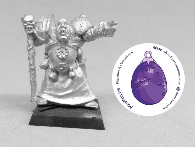 WARHAMMER AOS, CHAOS, Sorcerer, Sorcier, Bald, Fat, Chauve, Nurgle ...