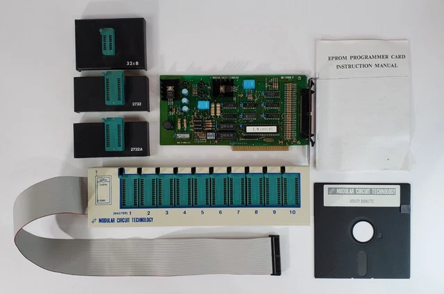 VINTAGE MODULAR CIRCUIT Technologies Eprom Programmer Set w Disk/Manual ...
