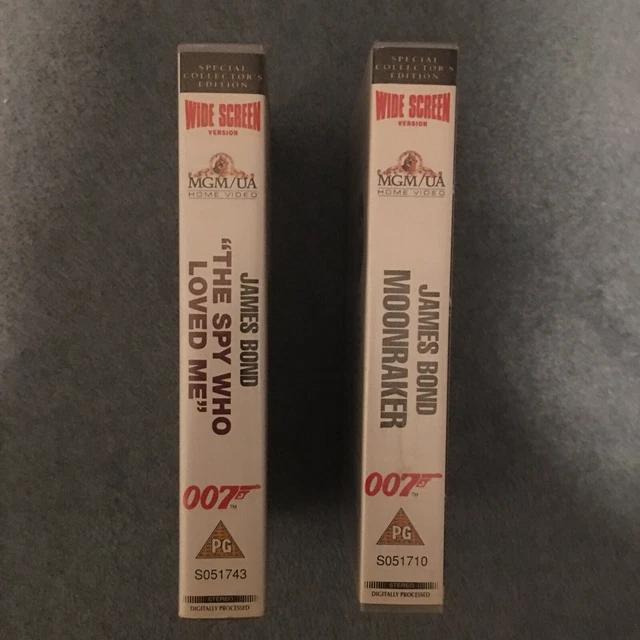 JAMES BOND RARE 1992 Widescreen VHS Videos £30.00 - PicClick UK
