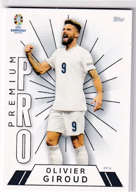 TOPPS EURO 2024 Match Attax Card Premium Pro PP 4 Olivier Giroud PP4 ...