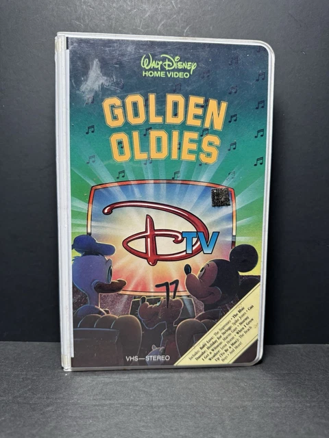 GOLDEN OLDIES VHS Tape 1984 Disney Animated Music Videos White ...