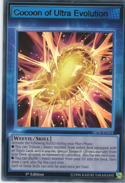 YUGIOH COCOON OF Ultra Evolution SBTK-ENS04 Ultra Rare 1st Edition NM ...