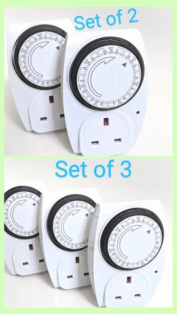 TIMER MECHANICAL MAINS In Switch Time Clock Socket UK Weekly 7 day ...