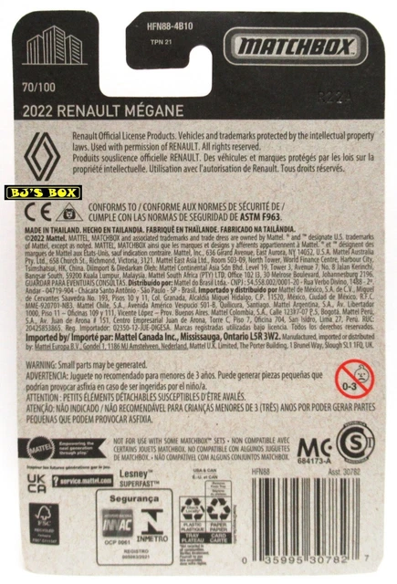 MATCHBOX 2022 RENAULT MEGANE Silver SUV #70/100 MBX Adventures World ...