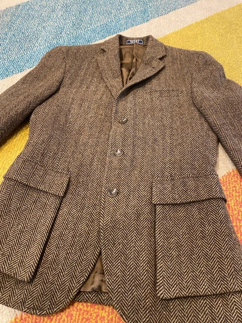 BROWN WOOL RUGBY Ralph Lauren Sport Coat Suit Jacket Blazer 38 R $338. ...