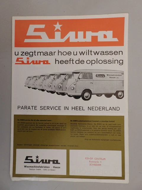 1969 SIWA PRODUCT Brochure Catalog Catalogue Dutch VW T1 Bulli Bus ...