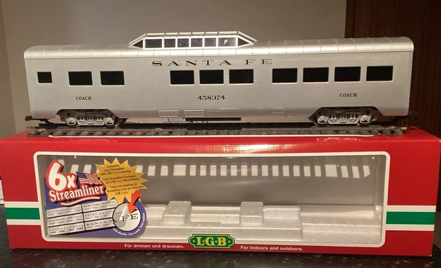 LGB SANTA FE Streamliner Dome Car (2 available) £208.72 - PicClick UK