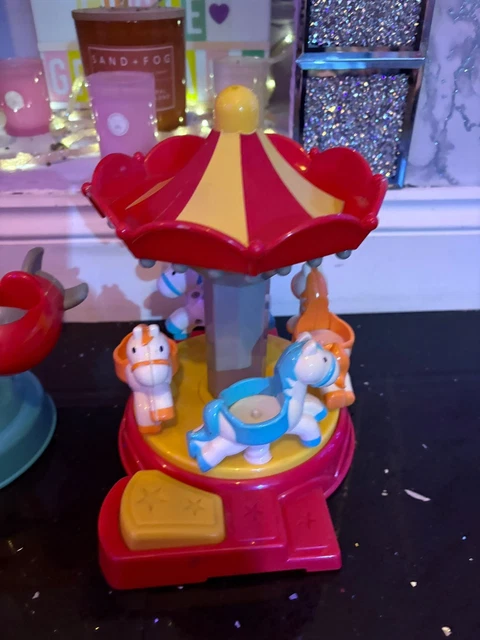 ELC HAPPYLAND FUNFAIR Rides Figures Carousel, Pirate Ship, Rocket ...