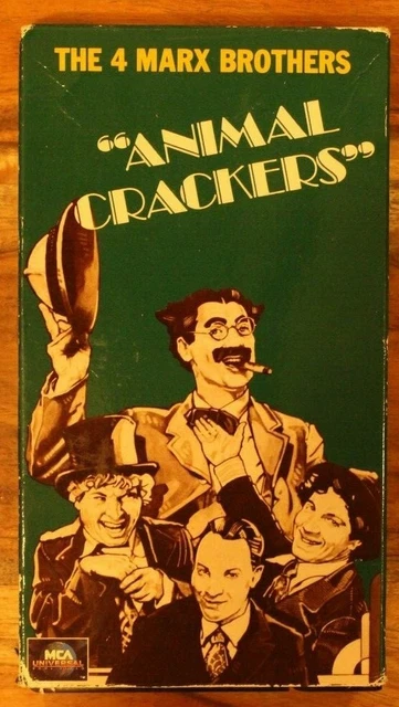 THE 4 MARX Brothers - Animal Crackers (VHS 1990)Rare* £4.54 - PicClick UK