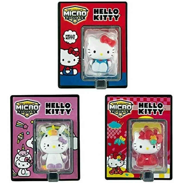 WORLD'S SMALLEST HELLO Kitty Bundle Set of 3 Micro Figures $22.99 ...