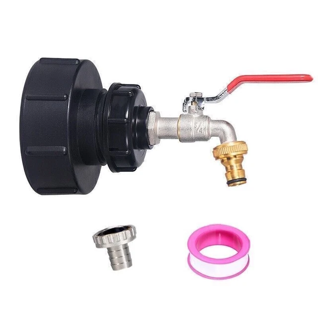 GARTEN IBC TANK Adapter Anschluss S80 S100 Wasserhahn Fitting ...