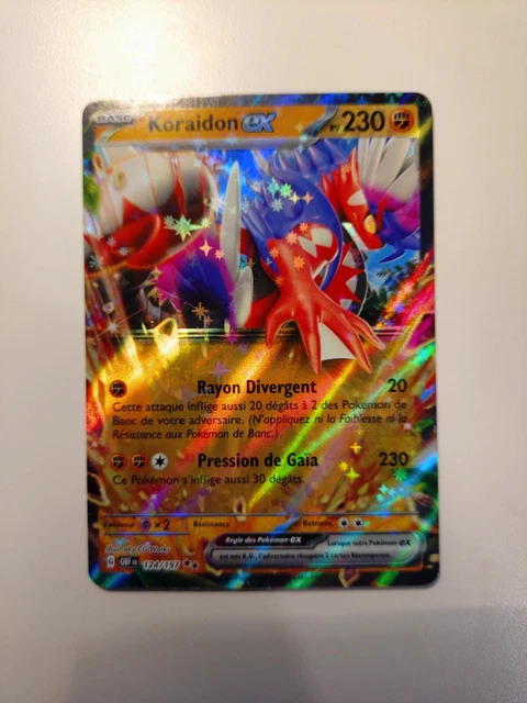 CARTE POKÉMON KORAIDON Ex 124/197 Flammes Obsidiennes EUR 1,00 ...