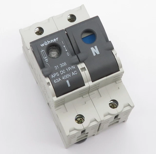 WÖHNER APS D0 Sicherungslasttrennschalter 31308 Lasttrennschalter D02 ...