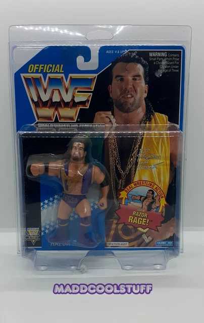 WWF WWE HASBRO Razor Ramon Scott Hall WCW Blue Purple nWo Not Green ...