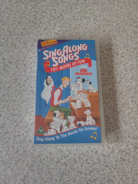 101 DALMATIANS 101 NOTES OF FUN VHS PAL UK Video DISNEY CLASSIC ...