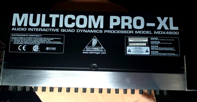 BEHRINGER MULTICOM PRO-XL MDX4600 audio processor, compressor-limiter, 4 channel EUR 63,45 ...