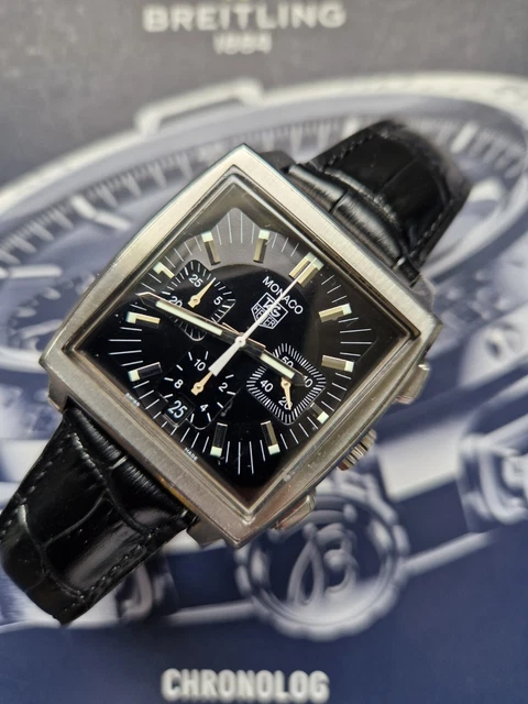MONTRE CHRONOGRAPHE AUTOMATIQUE homme TAG Heuer Monaco CW2111 Fly-Back ...