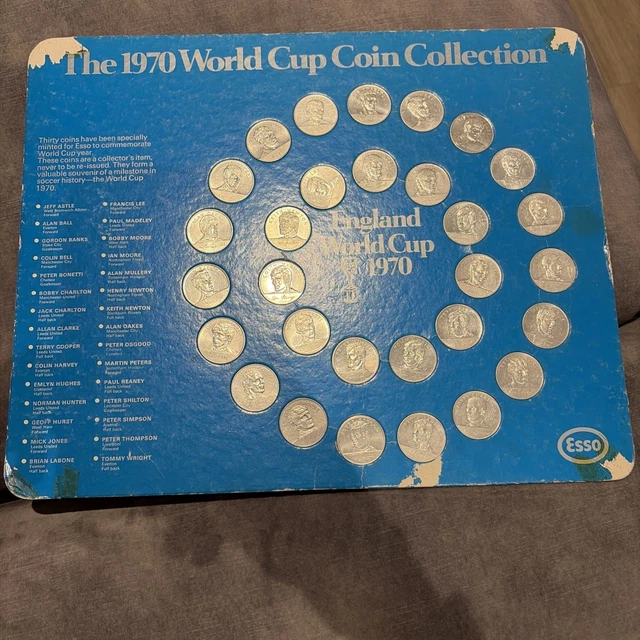 THE 1970 WORLD Cup Coin Collection Fully Complete Esso Collectible £63. ...