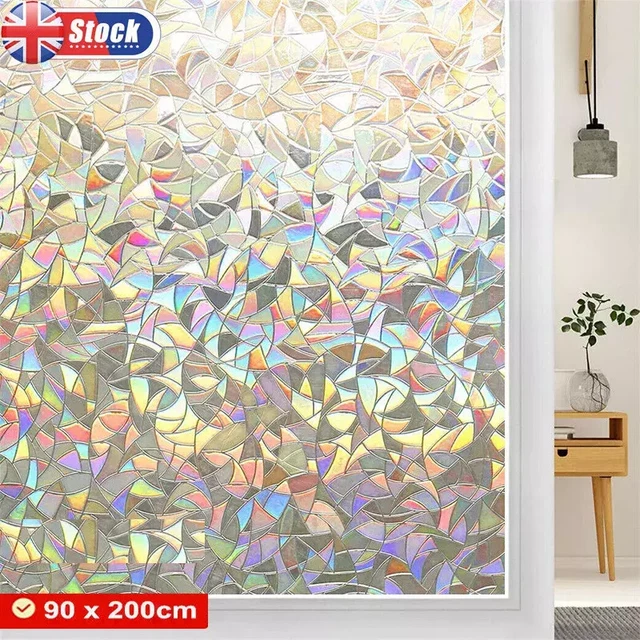 BUBBLE FREE FROSTED Window Film Roll Self Adhesive Etched Privacy Glass ...