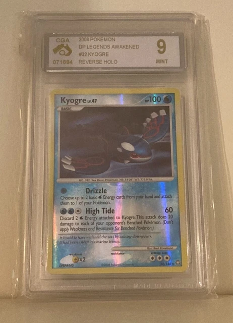POKÉMON DP LEGENDS Awakened Kyogre Reverse Holo CGA 9 Mint $69.00 - PicClick AU
