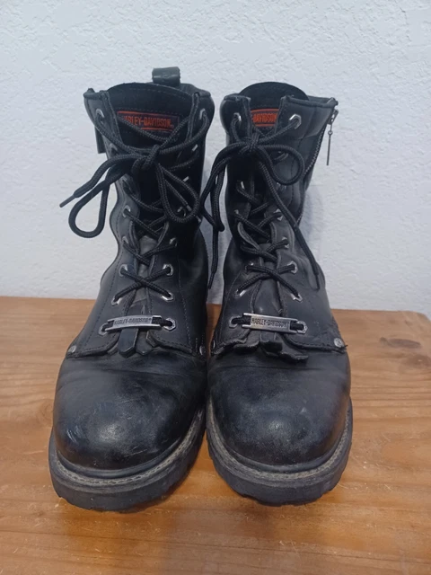 HARLEY-DAVIDSON MEN'S LEATHER Motorcycle Biker Boots Model 91028 US ...